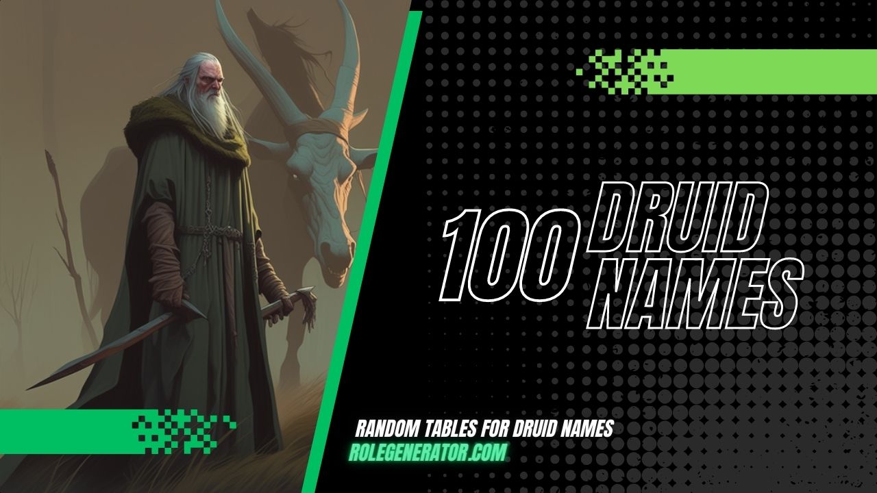 Best Druid Name Generator | Druid Names [+1000 names]